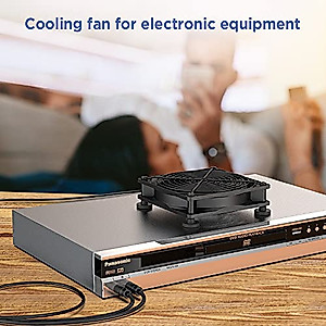 EasyAcc PC Cooling Fan PC Fan Ultra Quiet USB Fans 【120mm 1700 RPM 】 UL-Certified for Receiver DVR Playstation Xbox Computer Cabinet Cooling