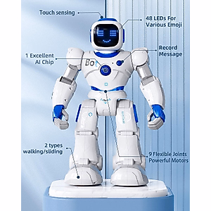 Ruko 1088 Smart Robots for Kids, Large Programmable Interactive RC Robot with Voice Control, APP Control, Present for 4 5 6 7 8 9 Years Old Kids Boys and Girls