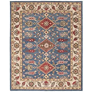SAFAVIEH Antiquity Collection 8' x 10' Blue/Red AT506M Handmade Traditional Oriental Premium Wool Area Rug