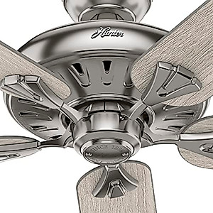 Hunter Fan Company, 51120, 60 inch Royal Oak Brushed Nickel Ceiling Fan and Handheld Remote