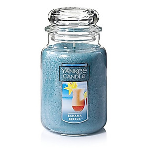 Yankee Candle Large Jar Candle Bahama Breeze & Large Jar Candle, Mediterranean Breeze,1521678Z,Blue