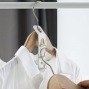 12pcs Clothes Hanger Connector Hooks Plastic 3 Layer Cabinet Clothes Connection Cascading Clothes Hanger Hooks Folding Storage Clothes Rack Organizer Accessories