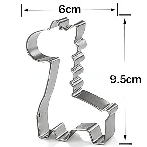 WOBATOY Giraffe Mother and Baby Biscuit Cookie Cutters - Stainless Steel