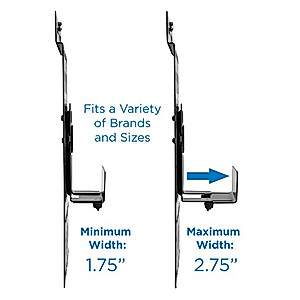 Mount-It! Cable Box Mount Behind TV | Adjustable Universal Mounting Bracket for Streaming Devices, Router, Modem, DVD | Wall and Behind TV Compatible, Steel