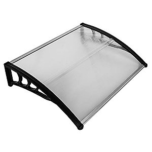 Window Awning Door Canopy, Modern Polycarbonate Front Door Canopy, Patio Awning Canopy Window Door Cover for Rain Snow Sunlight Protection Hollow Sheet