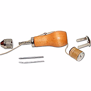 Complete Repair Kit for Canvas Tents, Pop-Up Campers, Tarps, Marine and Boat Covers | with 6oz Tear Mender Glue, Speedy Stitcher Sewing Awl/Needles, Over 6 Sq Ft of Canvas and 30 Yards of Waxed Thread