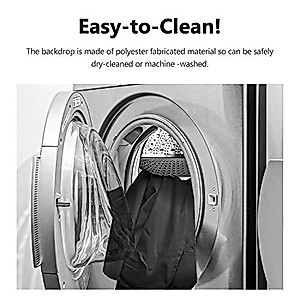 LimoStudio 10 x 12 ft. Black & White Backdrop Screen, Dark Black and Pure White Background Muslin, Premium Synthetic Thick Fabric for Photography, Video, Family Events, Party, AGG1894