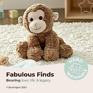 Bearington Collection Giggles Monkey Stuffed Animal 11 In - Monkey Plush Toy for Kids