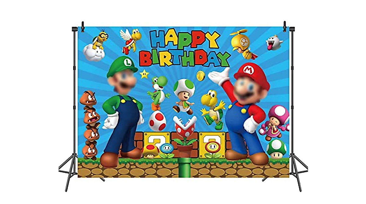 Super Brother Boy Backdrop - Vibrant Adventure Photo Background 5x3FT