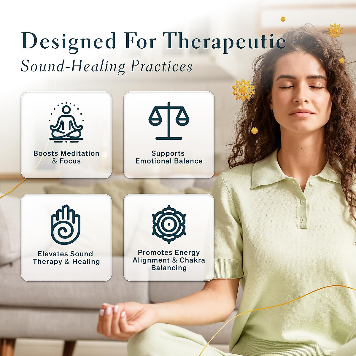 Sanskar Nepal - Tibetan Singing Bowl Set of 7, Handcrafted Singing Bowl for Meditation & Holistic Healing, Yoga Accessories, 3-5” Brass Singing Bowls with Wooden Striker, Cushion & Yellow Carry Box