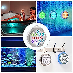KIMWEI Never Lost Squid Suction Cup for Submersible Led Lights, Bathtub Light and Pool Lights with 17pcs Suctions (2Pack)