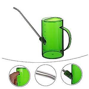 Happyyami stainless water bottles Watering Bottle long mouth pot Bonsai Watering Can Pearlescent indoor spray bottle water bottle watering can stainless steel water bottles bonsai