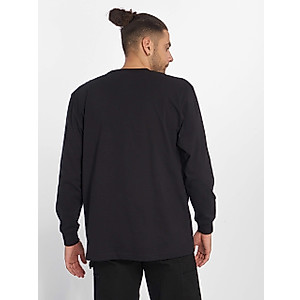 Dickies Men's Long Sleeve Heavyweight Crew Neck, Black, Large
