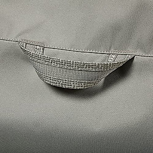 Duck Covers Weekend Water-Resistant Outdoor Rectangular Table & Chair Cover with Integrated Duck Dome, 107 x 82 x 32 Inch, Moon Rock, Patio Covers for Outdoor Furniture