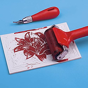 ESSDEE Mastercut Linoleum Carving Blocks - Stampmaking Printmaking Lino Carve - 100 x 100 x 4mm - Pack of 2