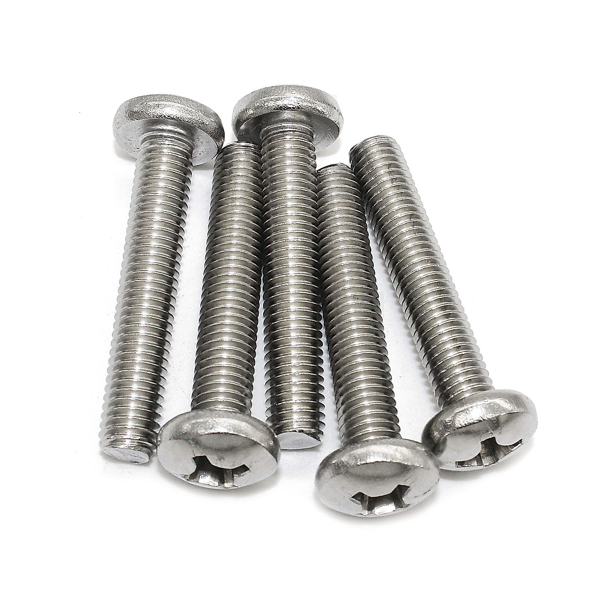 (10 pc) M8-1.25x35 mm Pan Head Phillips Machine Screws,18-8 Stainless Steel by Fullerkregs
