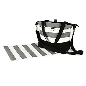 Compact Mommy Tote Bag - Best Designer Ladies Handbag for Toddlers (Also Fits Baby Diapers)