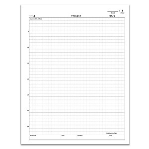 BookFactory Carbonless Student Lab Notebook - 50 Sets of Pages (8.5" X 11") (Duplicator) - Scientific Grid Pages, Durable Translucent Cover, Wire-O Binding (LAB-050-7GW-D (Student))
