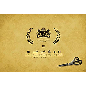 Guggenhein IX, Professional Tailor Shears, 9-Inch
