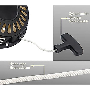 IVONNEY 212CC Pull Start for Harbor Freight-Predator 212cc 6.5HP 7HP OHV Engine Go Kart Generator Lawnmower Pit Bike - GX160 Recoil Starter for Honda Pull Start Assembly