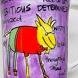 Capricorn Shelena Russell Zodiac Coffee Tea Mug Purple