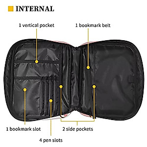 INSTANTARTS Funny Corgi Dog Bible Covers Portable Durable Bible Protective Church Tote Bags Large Size Carrying Book Case Bible Cases