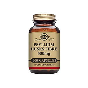Solgar - Psyllium Husks Fiber 500 mg, 200 Vegetable Capsules