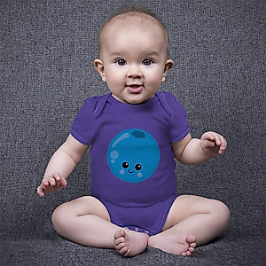 Cute Rascals Custom Boy & Girl Baby Bodysuit Blueberry Funny Cotton Baby Clothes Royal Blue Design Only 6 Months