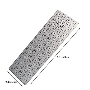 Jewboer 5 Pieces Diamond Sharpening Stone Set,Diamond Lapping Plate Coarse/Medium/Fine Grit Sharpener,400/600/800/1000/1200 Grit