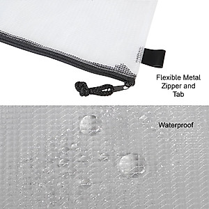 Pro Art Vinyl, 10-inch x 13-inch Mesh Bag with Zipper, Transluscent