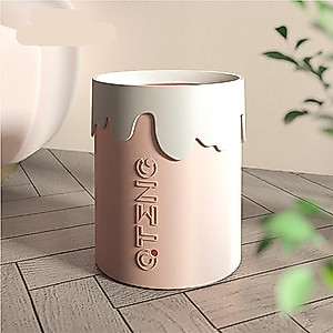 RIIJA Garbage Can Garbage Can Home Hotel Living Room Bedroom Toilet Bathroom High-Value Large Creative Kitchen with Lid Trash Can Wastebasket (Color : Purple, Size : A)