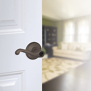 Schlage Lock Lever Entry Flair Kyd Aged BRZ F51AFLA716