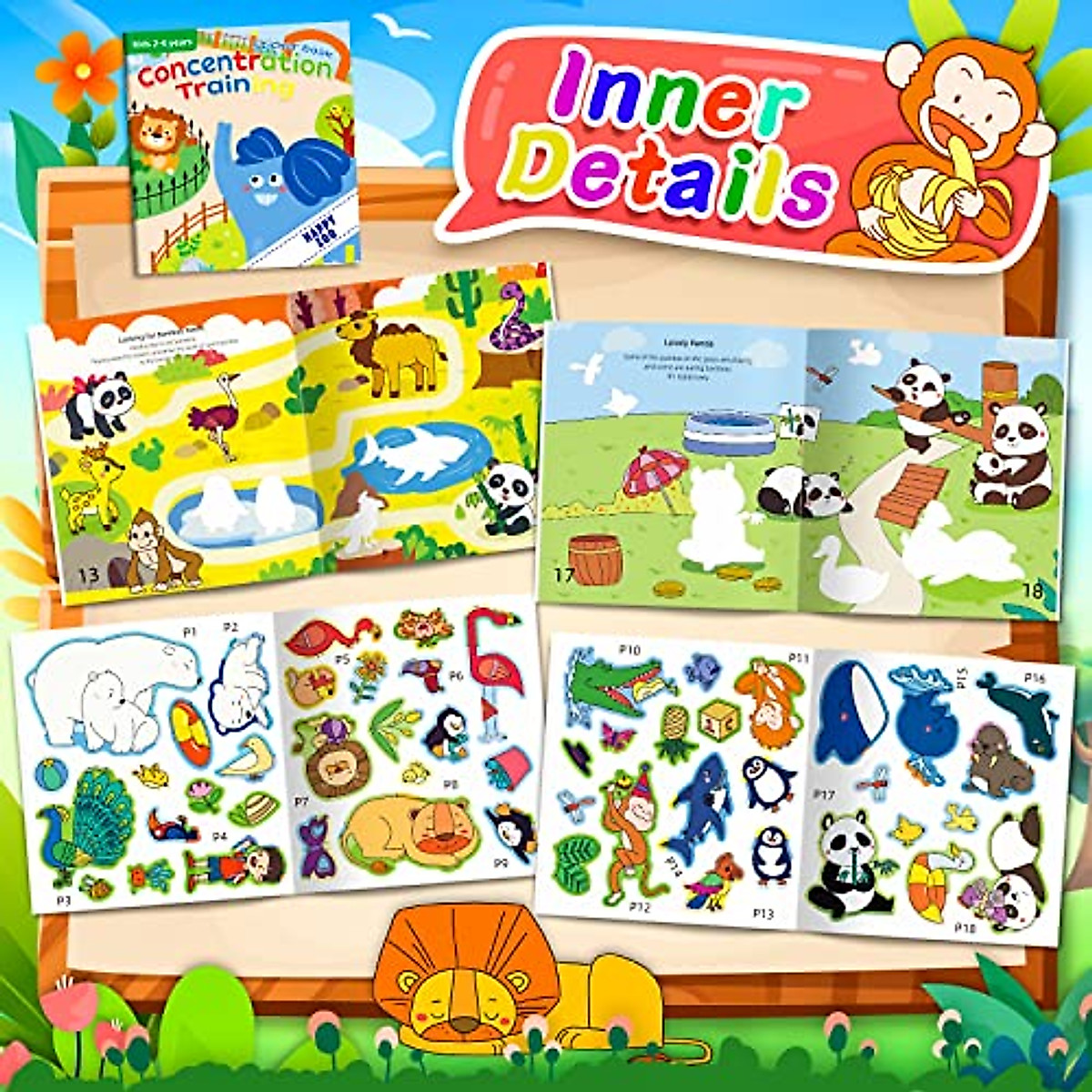 20 Sets Sticker Books for Kids 2-4, Sticker Books for Toddlers 1-3, Activity Books for Kids Ages 3-5, Birthday Gifts Fun Sticker Book for Girls Boys Ages 2-6（Over 1200 Cute Stickers）