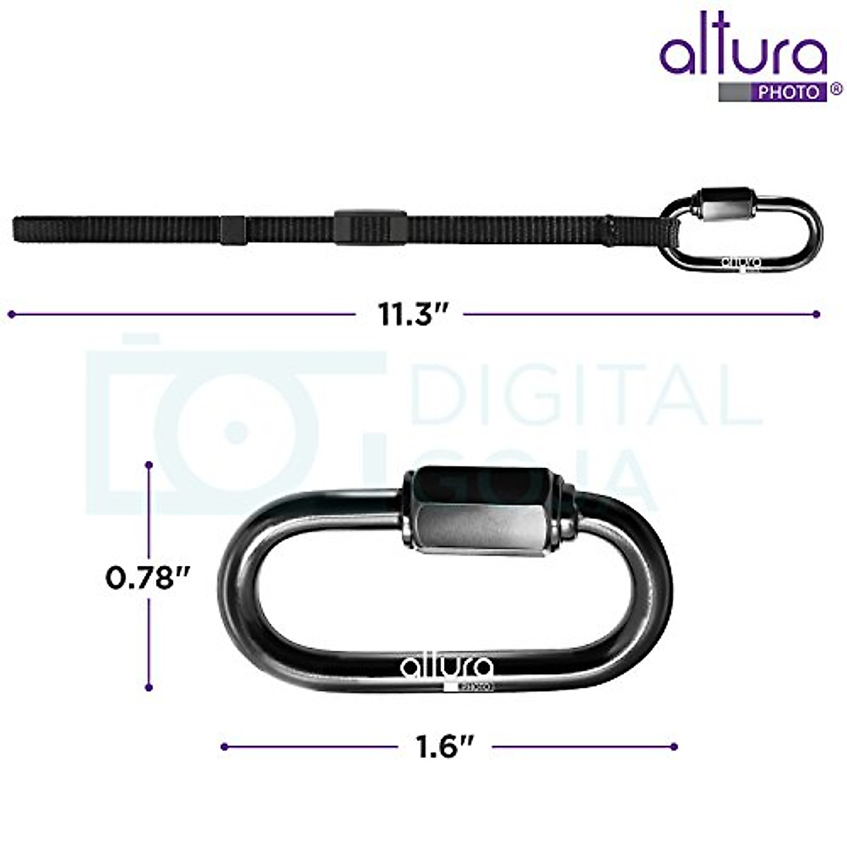 Altura Photo Camera Tether Safety Strap for DSLR Cameras (2 Pack)