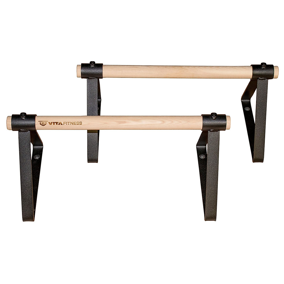 Vita Vibe Wood Parallettes Set 18" - 24" Long (24" Long)