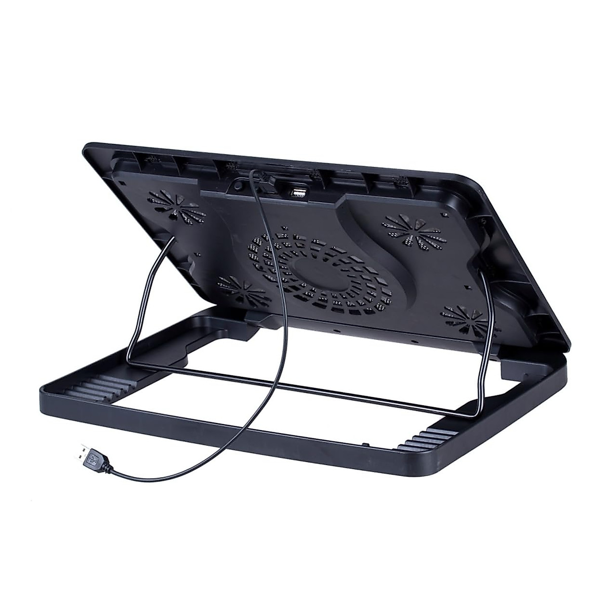 Mikikit Laptop Fan Cooler Portable Fan Notebook Cooler C5 Laptop Cooling Pad Portable Laptop Cooler