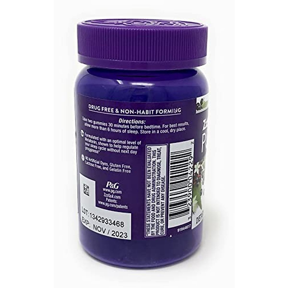 Vicks ZzzQuil Pure Zzzs Sleep + Immune Support Gummies with Melatonin, Elderberry & Zinc, 42 ct, 0.42 pounds