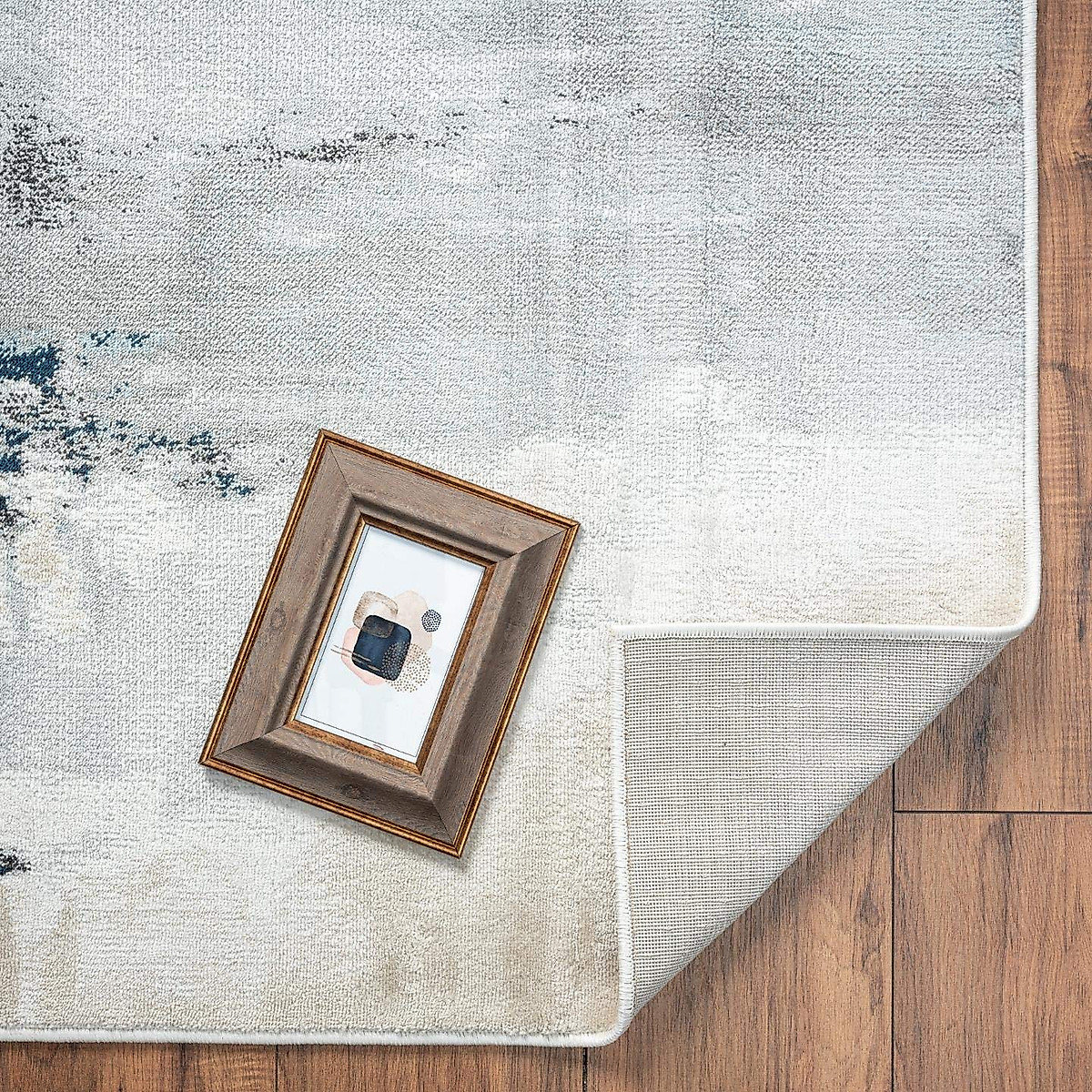 LUXE WEAVERS Olimpia Collection 6623 Ivory 8x10 Modern Abstract Area Rug