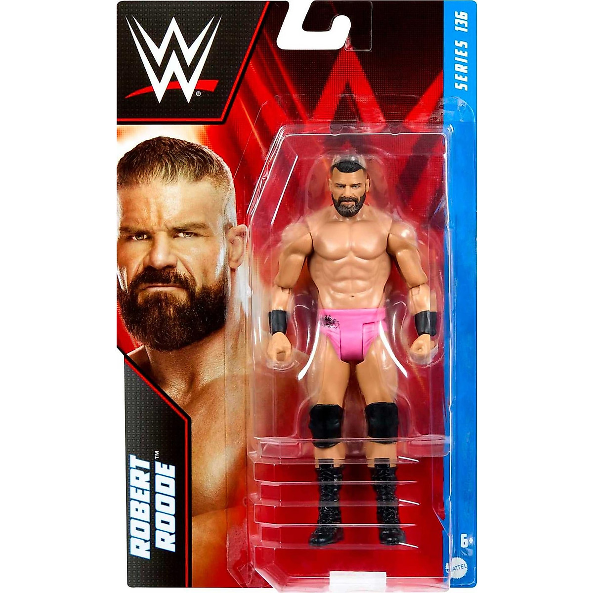 Mattel WWE Robert Roode Basic Action Figure, 10 Points of Articulation & Life-like Detail, 6-inch Collectible