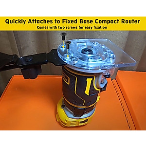 Router Edge Guide for Fixed Base Compact Router (DNP618), Straight Edge Guide for Quickly Attached to Router Fixed Base