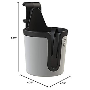 Joolz - Cup Holder - Accessory for Your Stroller - Easy to Attach - Stay Hydrated - Ideal for Travelling - A Must Have Accessory - Simple to Adjust - No-Spill - Silver (Silver)