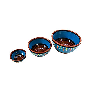 Cactus Canyon Ceramics Spanish Terracotta 5-Piece Breakfast Bowl Set (European Size), Multicolor