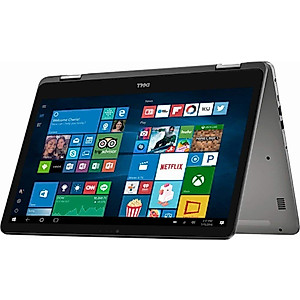 Dell Top Performance Flagship 7000 Series Inspiron 17.3" 2-in-1 FHD IPS Touch-Screen Laptop, Intel 8th Gen i7-8550U, 16GB DDR4, 512GB SSD + 2TB HDD, HDMI, USB-C, Backlit keyboard, NVIDIA MX150, Win 10