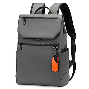 Aipool Men’s and Women’s Grey Casual Daypack Backpacks with Laptop Compartment Computer Backpack for Work School Bookbag