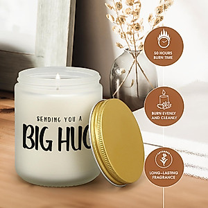 Sympathy Gifts for Loss of Loved One, Thinking of You Gifts for Women Men, Miscarriage Get Well Soon Bereavement After Surgery Gifts, Sending You a Big Hug Cheer Up Lavender Scented Candle