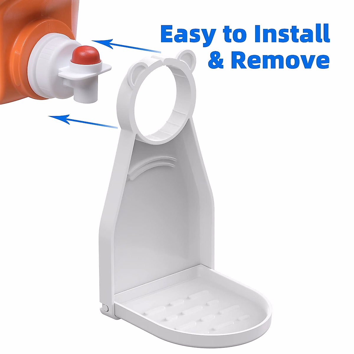 Laundry Detergent Cup Holder [2 Pack] Detergent Drip Catcher for Laundry Room Organizer. No More Mess or Leaks