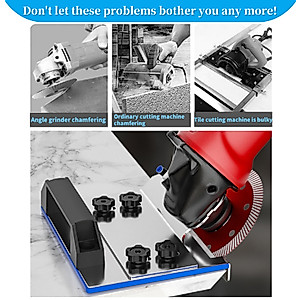 45 Degree Tile Chamfering Tool - Type 100 Angle Grinder Stand for Tile 45° Chamfer Cutting,Adjustable Angle Grinder Bracket Angle Grinding Fixed Holder, Special Cutting Bracket