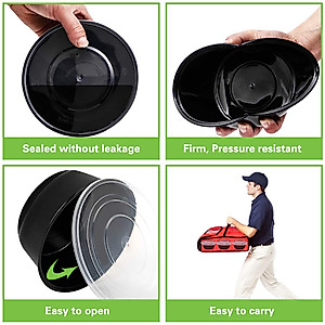 50-Pack Meal Prep Containers Freezer Containers Plastic Microwavable Food Containers Bowls with Lids (10 oz) Storage Bento Lunch Boxes -BPA-Free Food Grade