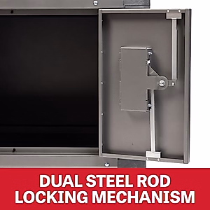 JET PUC-4325 Resin Utility Cart with JT1-125 LOAD-N-LOCK Security System