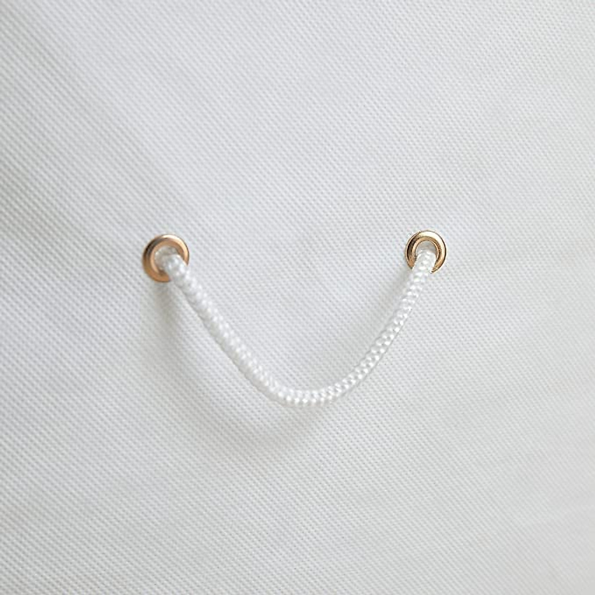 STUFF & THINGS 2 Pack PVC Storage Bags for Bedroom, Clothes and Blanket Organizer, Double Zipper Organization Bag, Foldable Fabric Boxes Laundry Room, Large Capacity Comforter Bag (2 White)